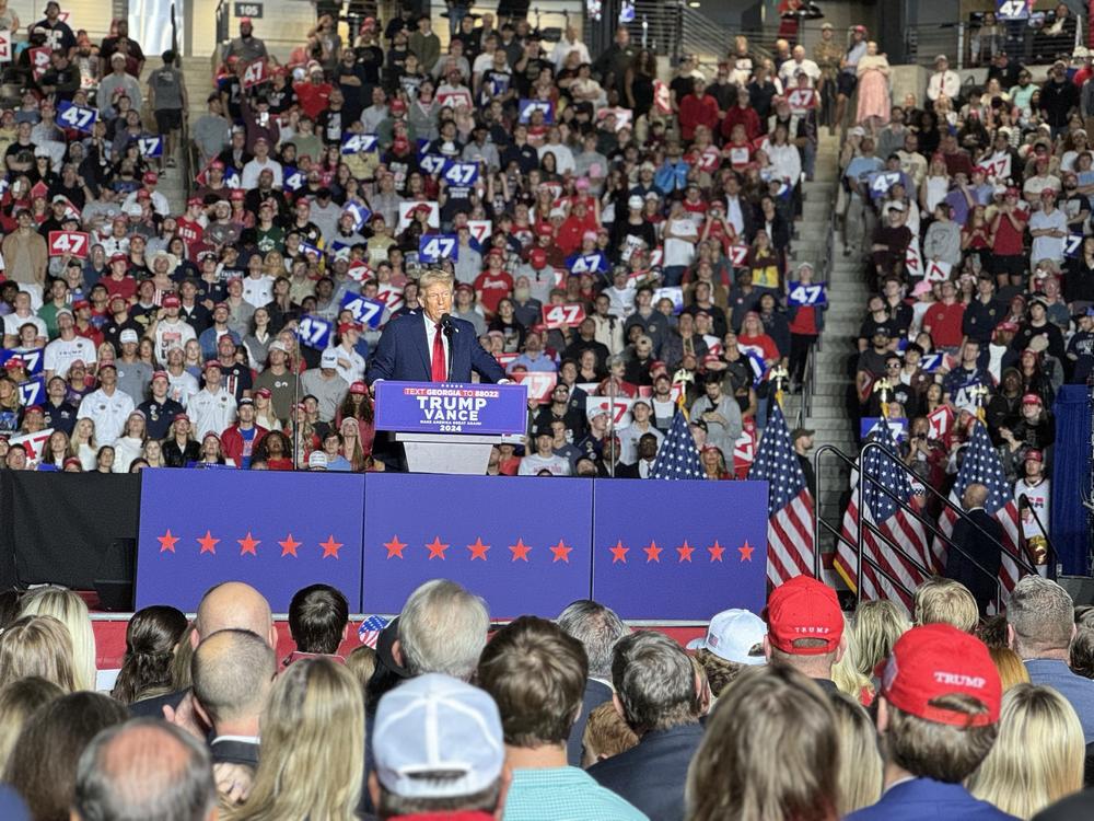 Trump engages students in rally at Georgia Tech - Now Georgia