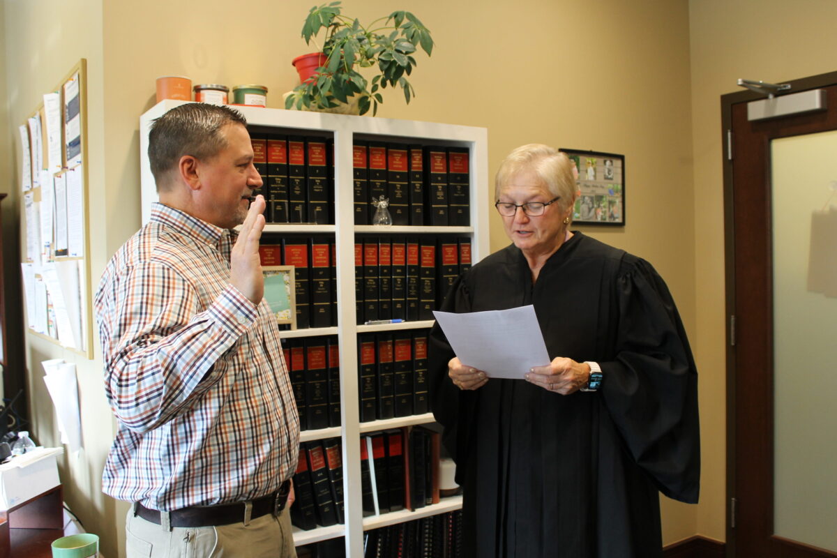 Ty Akins takes oath for second term on Habersham County Commission ...