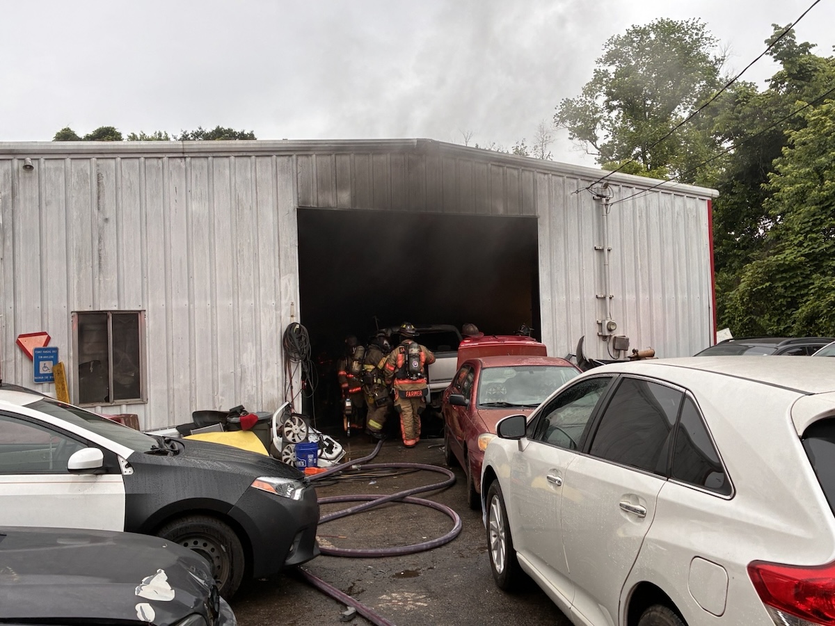 Car fire breaks out at Gainesville repair shop - Now Georgia