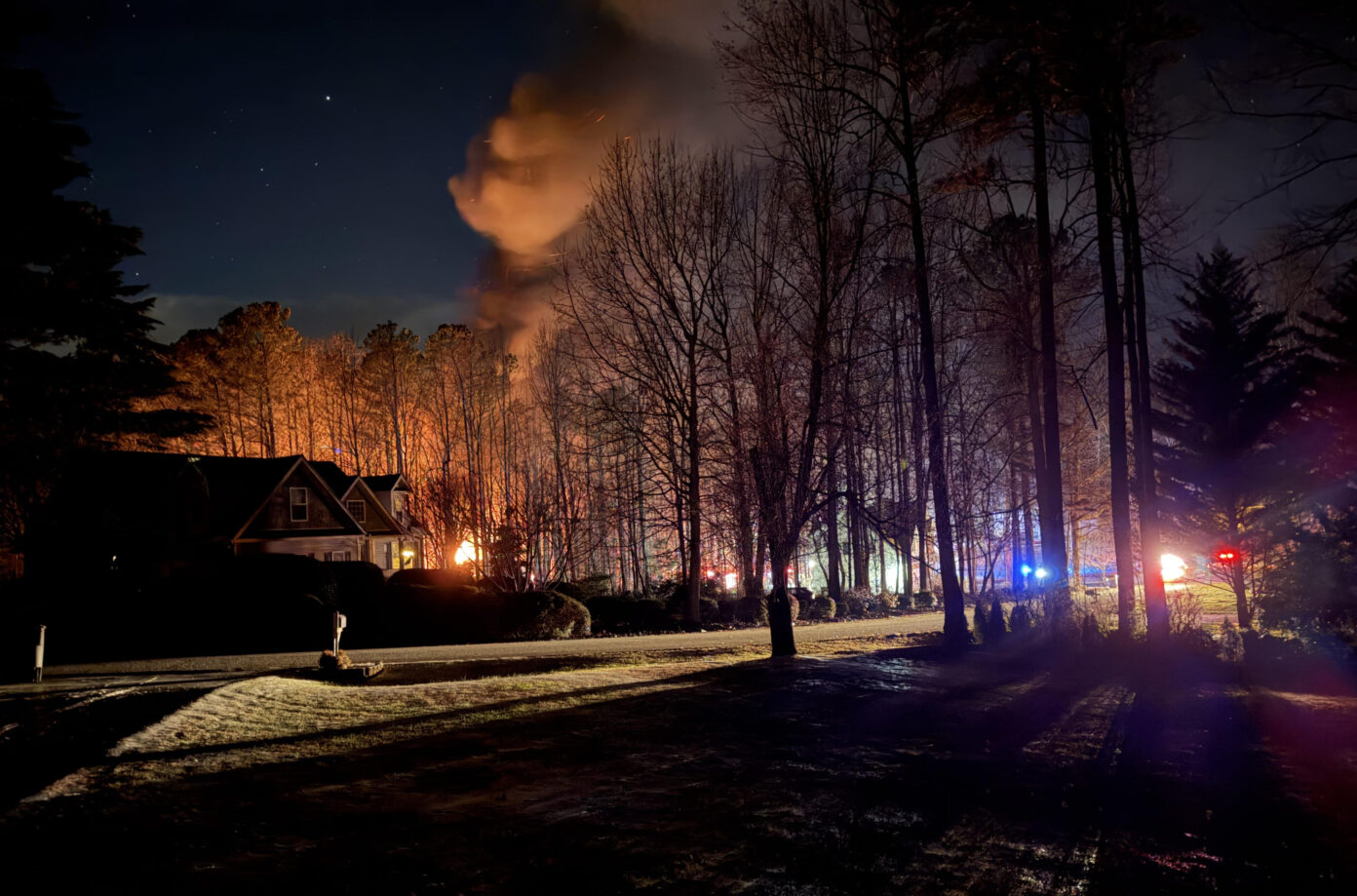 Local police officer's family escapes Mt. Airy house fire