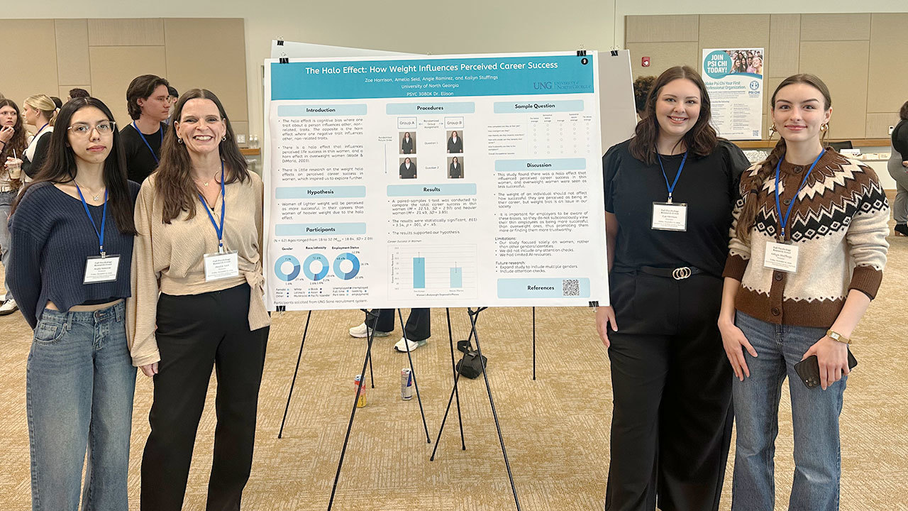 Local students present research at UNG psychology event - Now Georgia